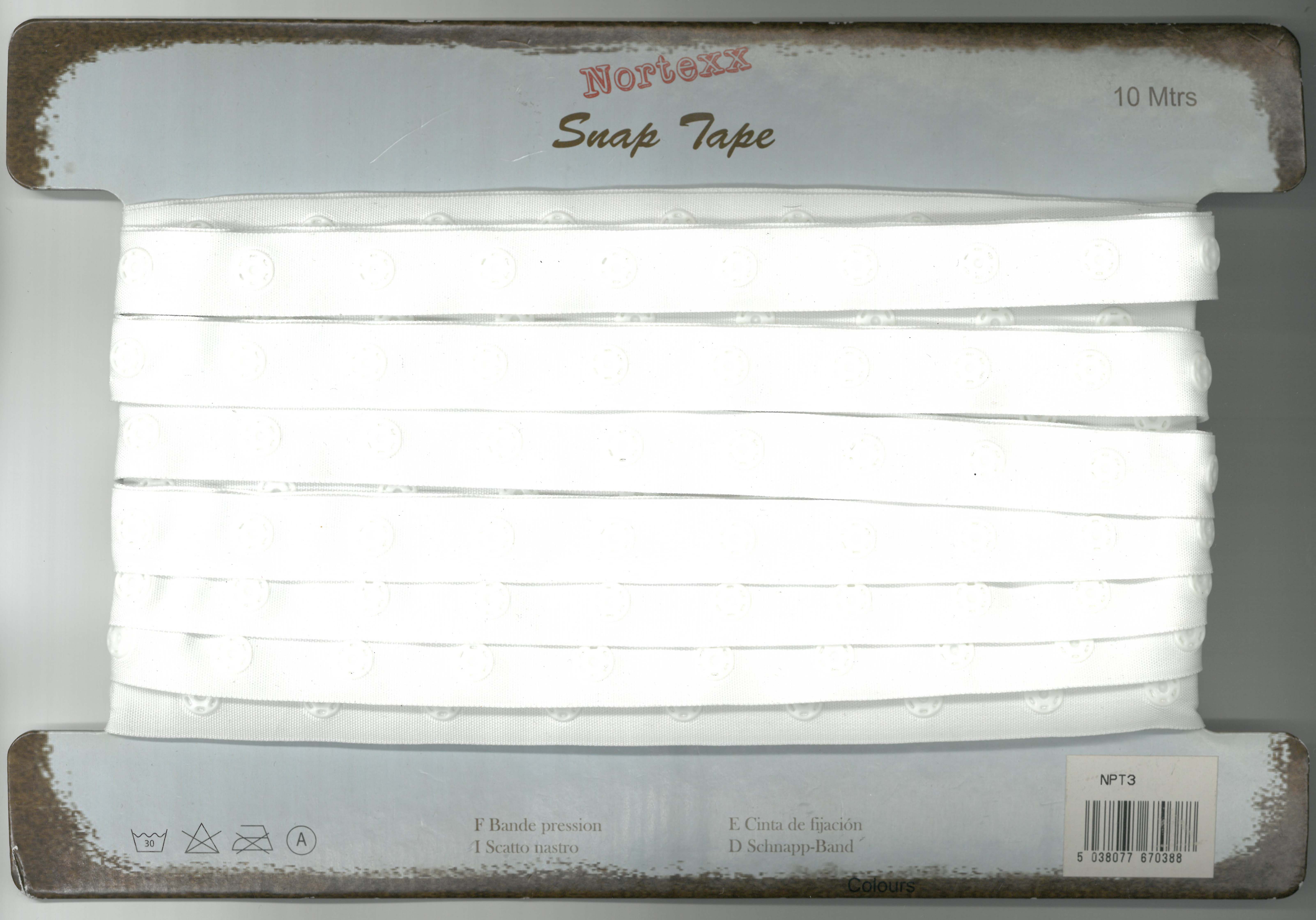 Michael's Bridal Fabrics | NARROW POPPER TAPE - WHITE