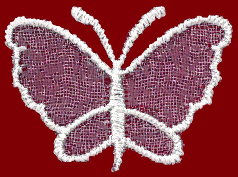 Michael's Bridal Fabrics | LARGE ORGANZA BUTTERFLY - IVORY