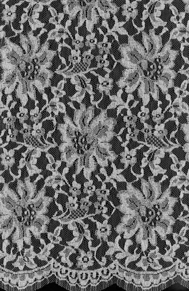 Michael's Bridal Fabrics | METALLIC FRENCH LACE - SILVER