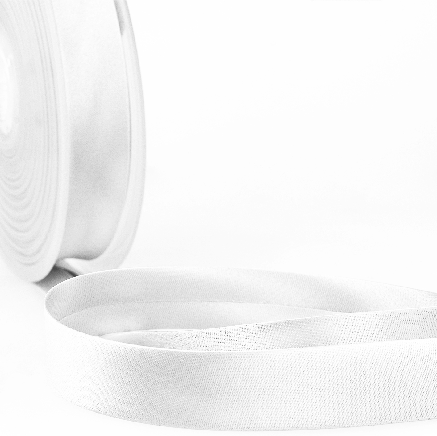 Michael's Bridal Fabrics | SATIN BIAS BINDING - WHITE