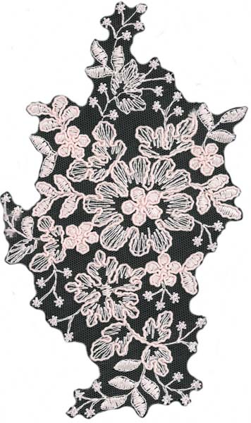 Michael's Bridal Fabrics | CORDED LACE EDGING - SHELL PINK